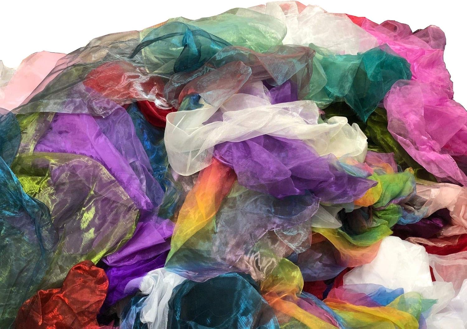 Organza Fabric Surprise Bag of Cut Offs & Scraps (Bag of Cut Offs) (250 ...