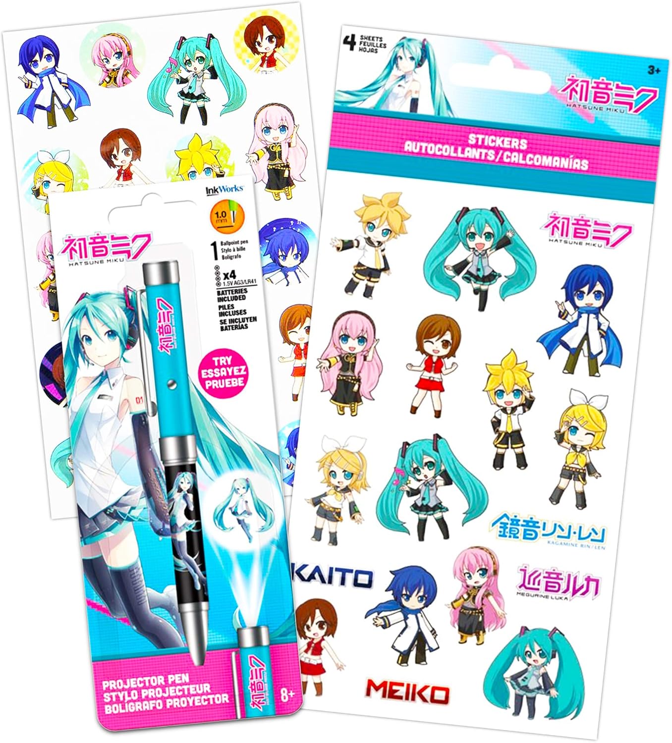 Hatsune Miku Merchandise Set -- Bundle Includes Hatsune Miku Projector ...