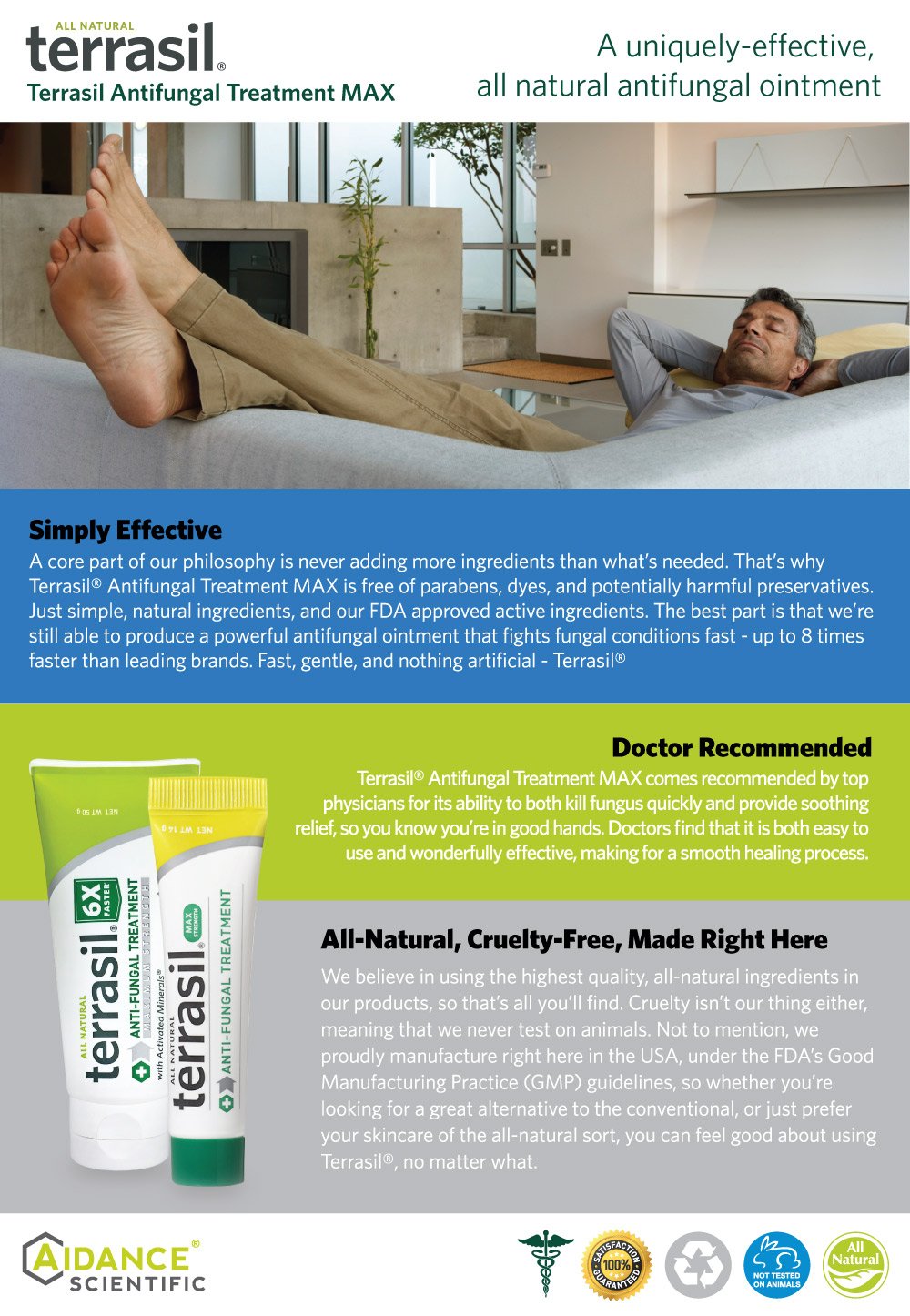 Terrasil Anti-Fungal Medicated Cleansing Bar 75g