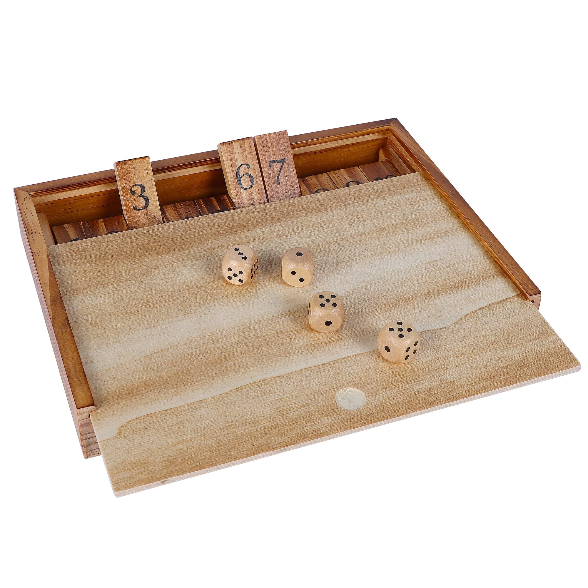 Mua Glintoper Shut The Box & 4 in a Row Tables Game Set, Classic Wood ...