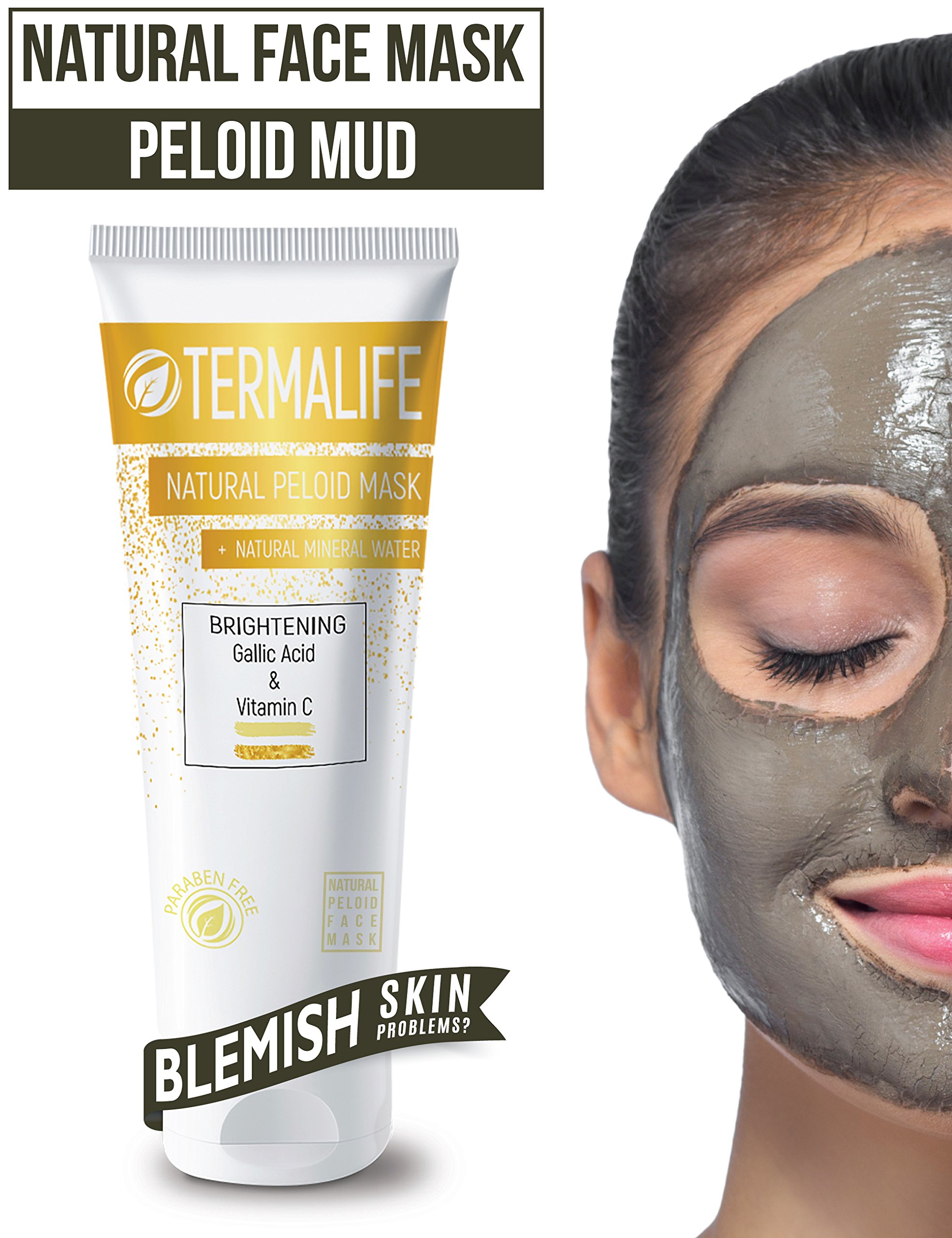 Amazon.com : Termalife Peloid Face Mask | 5.1 oz Natural Facial Mask ...