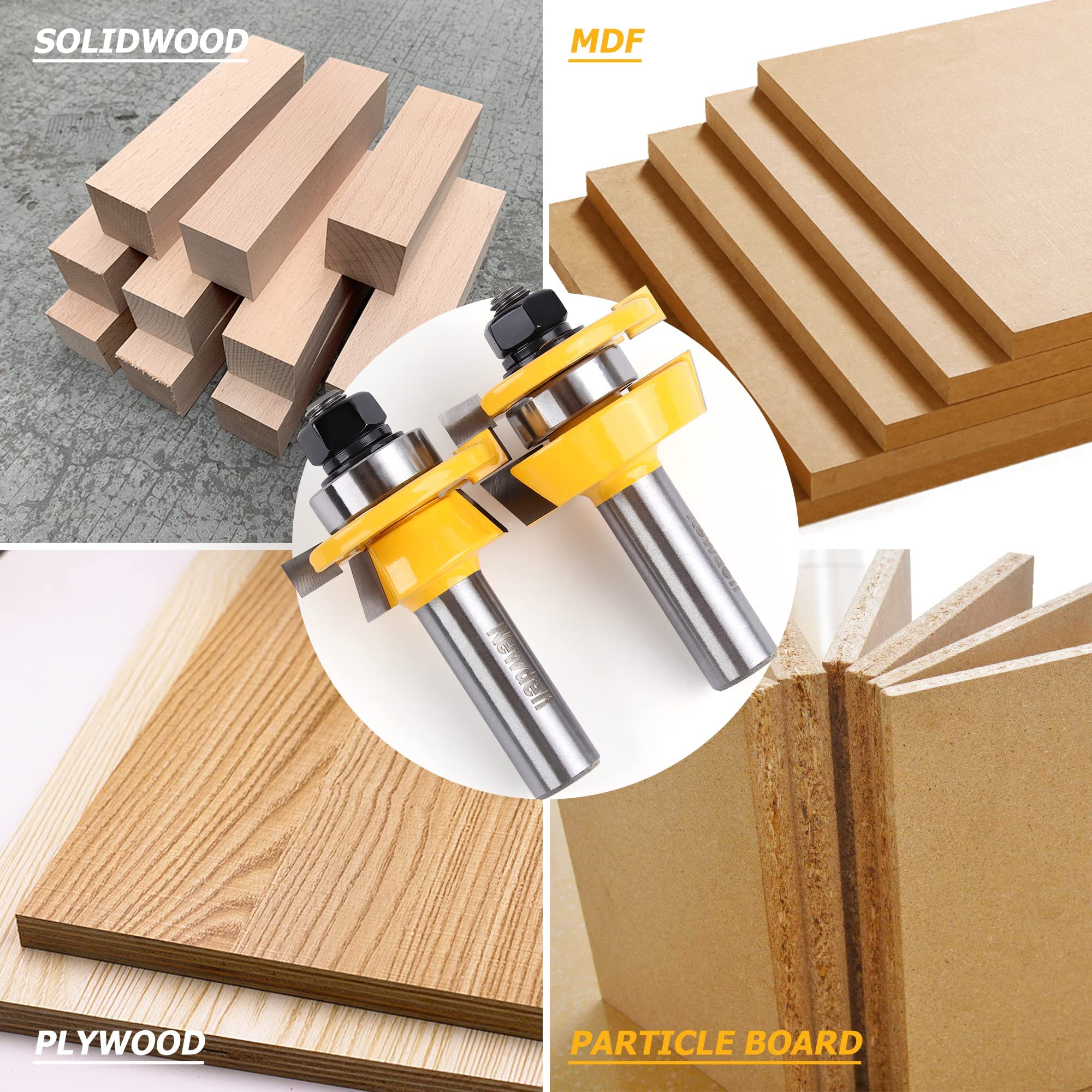 Mua Shaker Rail and Stile Router Bits, Newdeli 1/2 Inch Shank Tongue ...