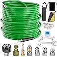 Amazon.com: Sewer Jetter Kit for Pressure Washer,Water Jet Drain Cleaning Hose with Corner ...