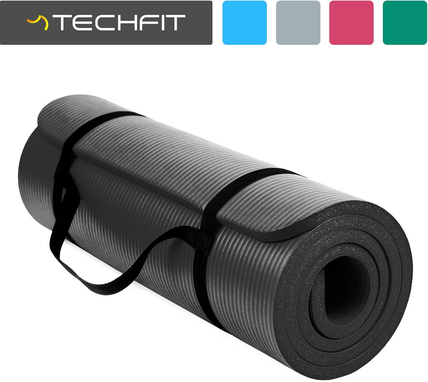 TechFit Colchón para Yoga y Fitness, Espesor Extra, 180 x 60 cm, Ideal ...
