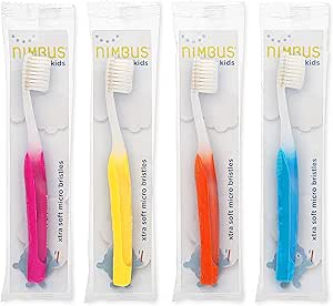 Amazon.com: Nimbus NIMBY Kid's Extra Soft Toothbrushes for Sensitive ...