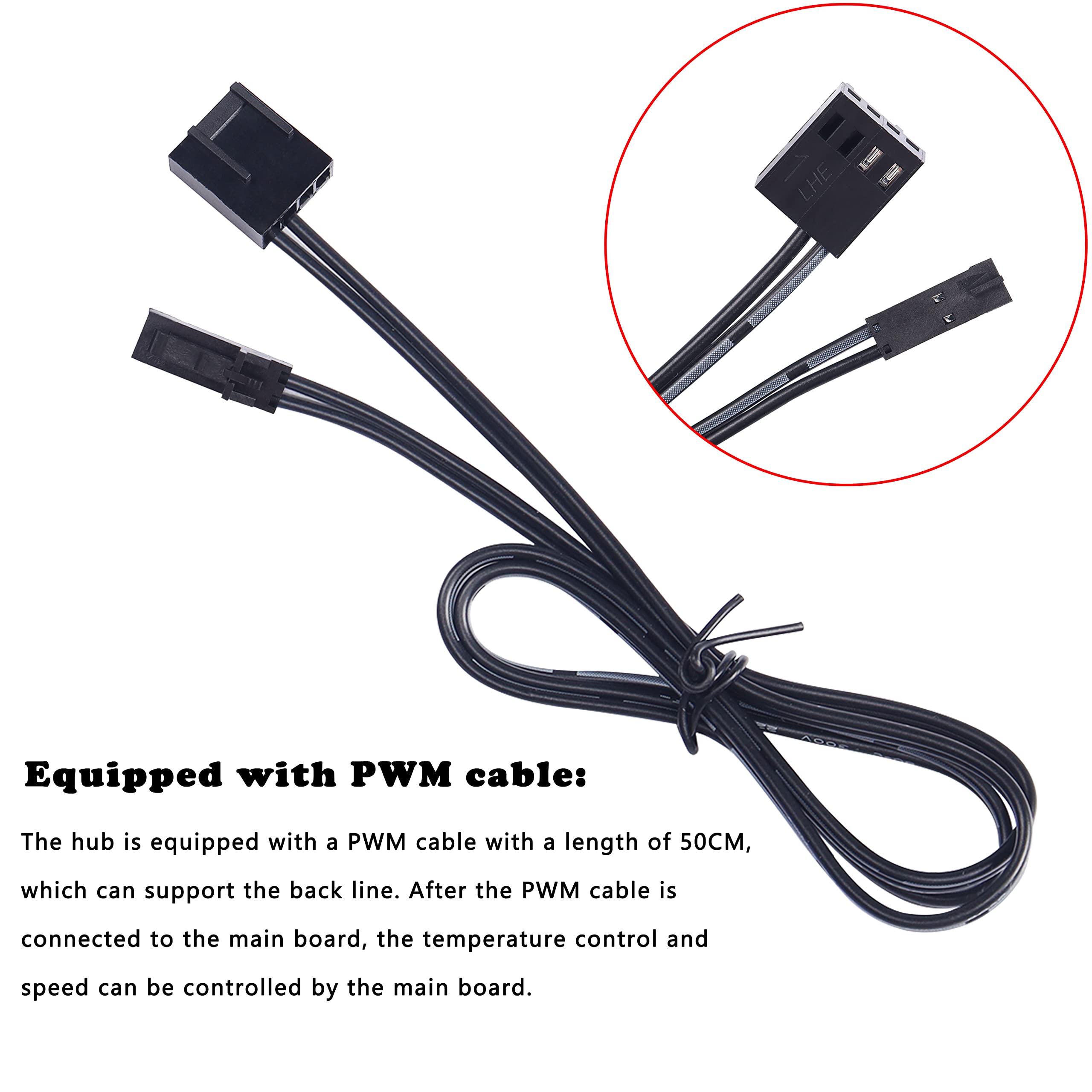 Mua MEIRIYFA Chassis Fan Hub 3 Pin 4 Pin PWM PC CPU Cooling Fan Hub, 8 Way 12 V Cooling Fan ...