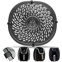 Amazon.com: Air Fryer Grill Pan for Power XL Vortex 7 QT Air Fryer, Oval Nonstick 10.1''*9.3 ...