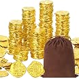 Amazon.com: Jenaai 500 Pcs Pirate Plastic Coins Set with Bag Pirate ...