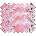 Amazon.com: Nodsaw Pink Charm Packs for Quilting 5 inch - 5x5 Charm ...