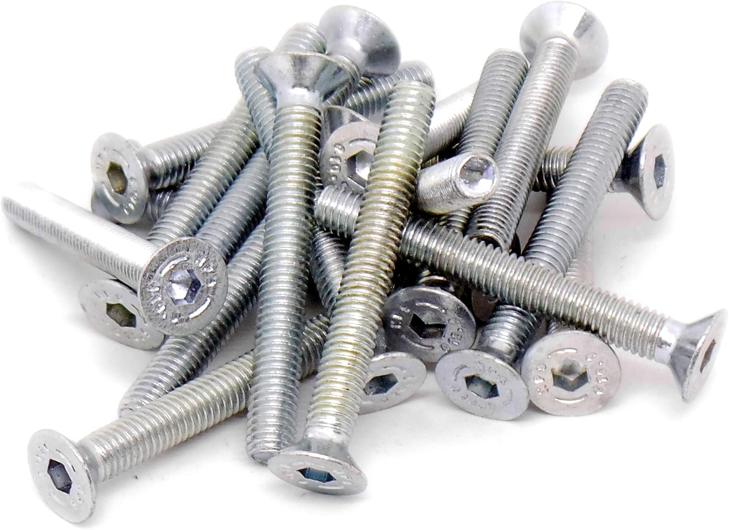 M6 (6mm x 50mm) Hex Socket Countersunk Machine Screw (Bolt) - Steel (Pack of 20): Amazon.co.uk ...