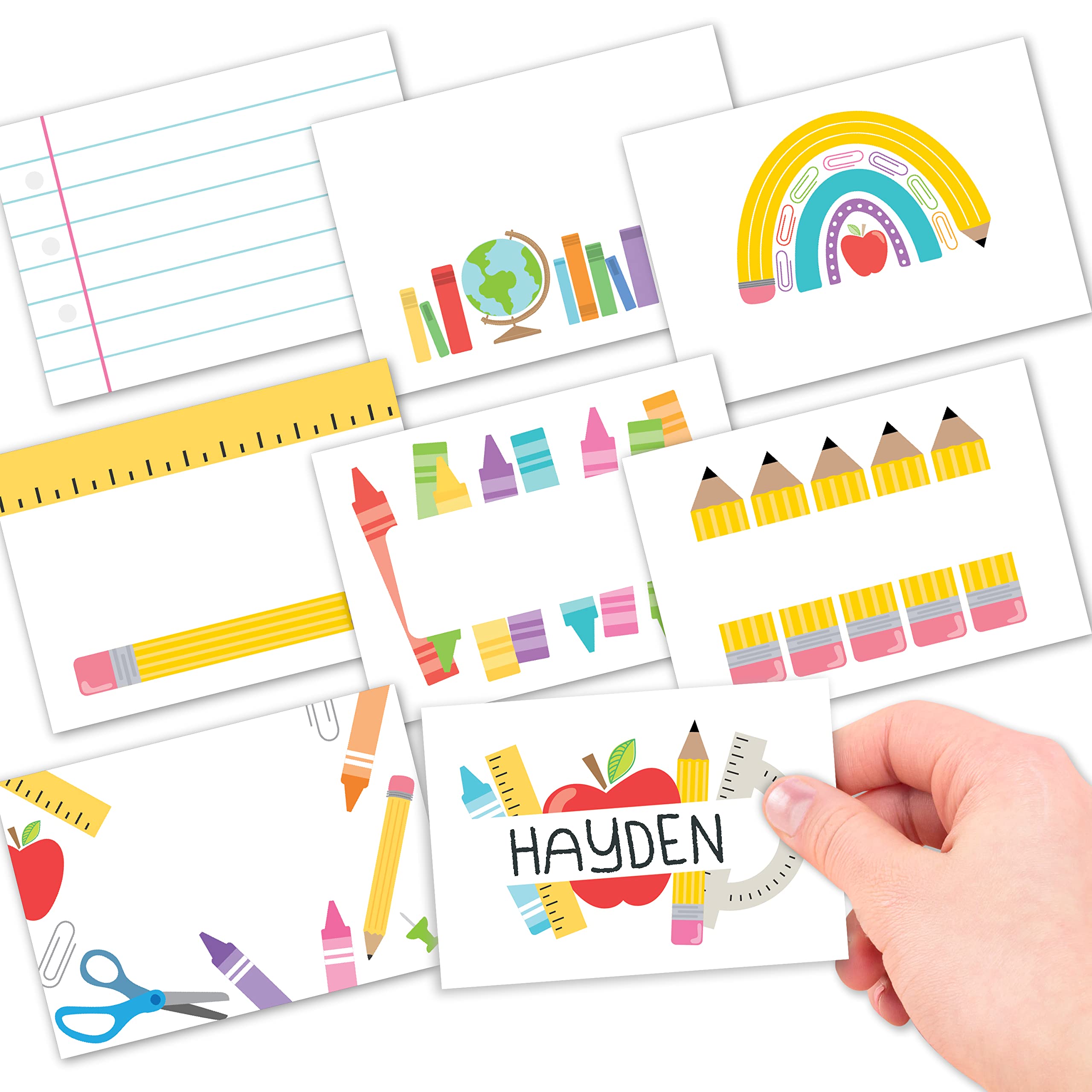 Mua 56 Crayon Name Tags for Classroom Cubbies - Self Adhesive Name Tags ...