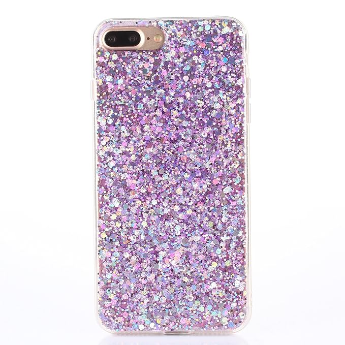 iPhone 7 Case [with Tempered Glass Screen Protector],Mo-Beauty Bling ...