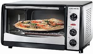 Amazon.com: Euro-Pro TO251 Convection 6-Slice Toaster Oven with Pizza ...