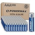 Amazon.com: Powermax 100-Count AAA Batteries, Ultra Long Lasting ...