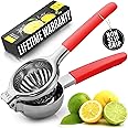 Amazon.com: Zulay Lemon Squeezer Stainless Steel with Premium Heavy Duty Solid Metal Squeezer ...