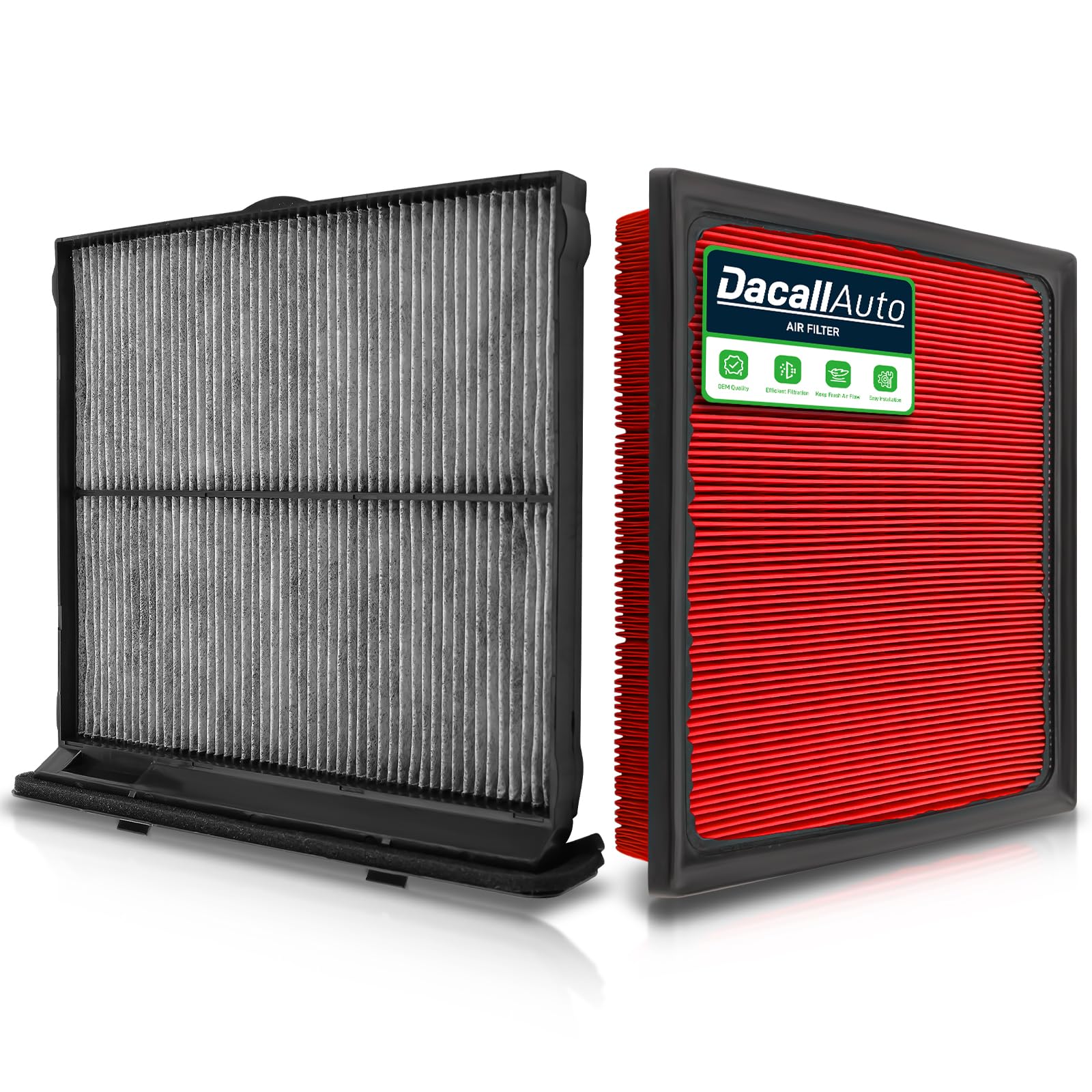 Dacall Activated Carbon Cabin & Engine Air Filter Set fit for Subaru ...
