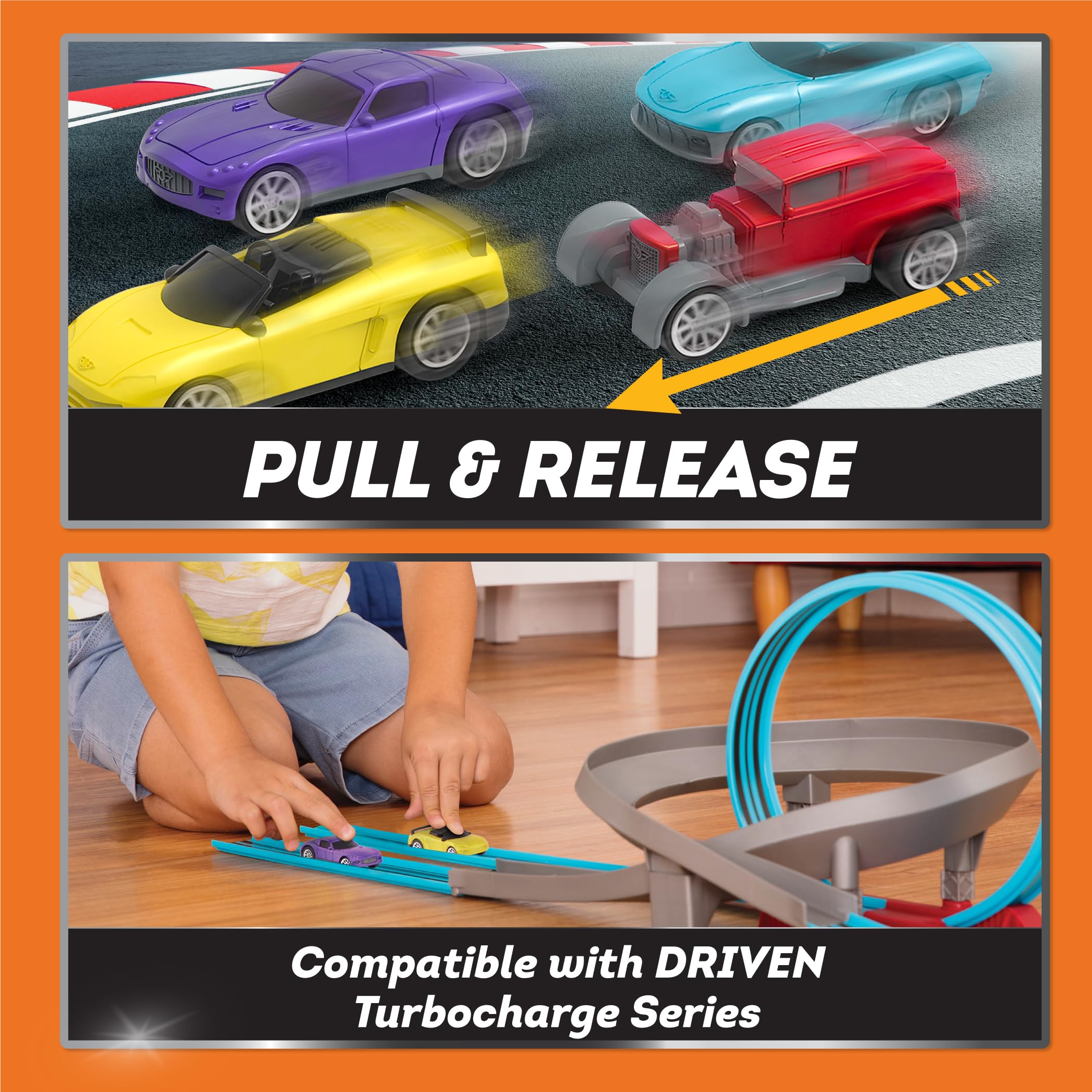 Mua Driven by Battat – Turbocharge Pullback Vehicles – Toy Set with 4 ...