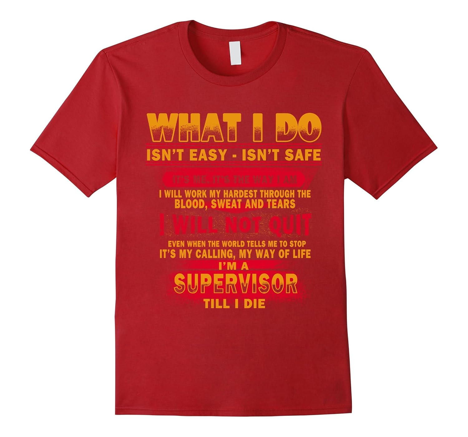 SUPERVISOR T-SHIRT Tshirt-4LVS – 4loveshirt