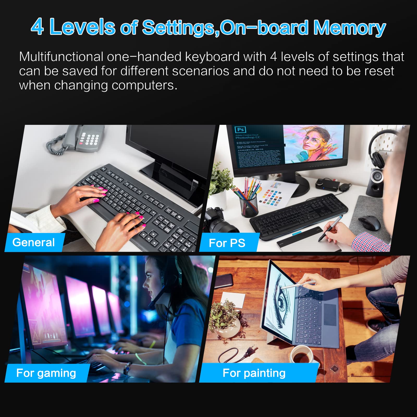 Mua Koolertron 9-Key Mechanical Numpad with 2 Programmable Knobs, LED ...