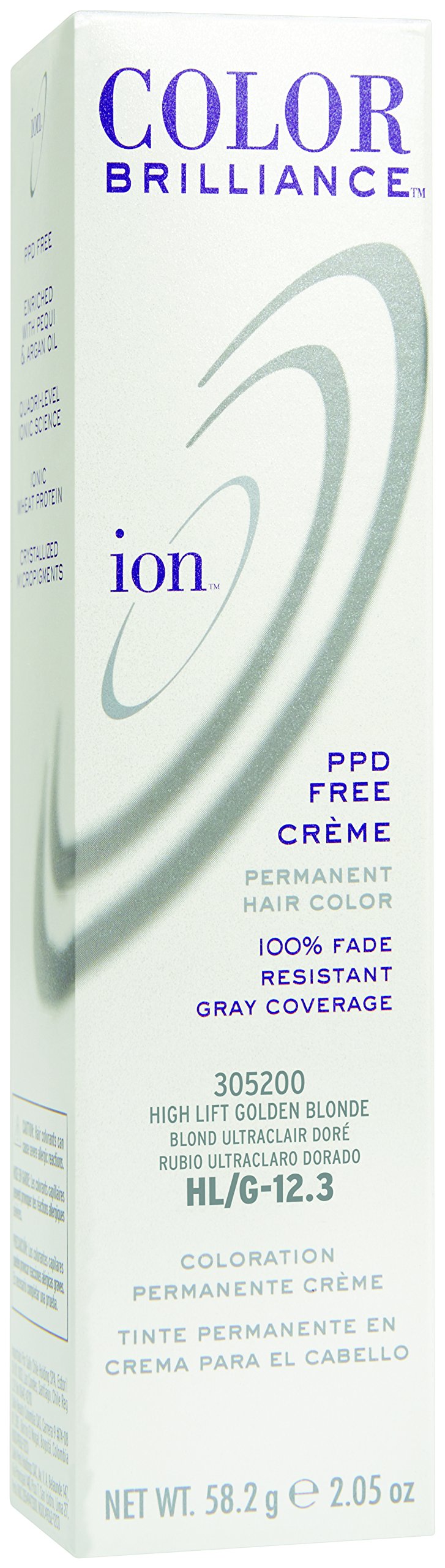 Ion HL-G Hi Lift Golden Blonde Permanent Creme Hair Color HL-G Hi Lift ...