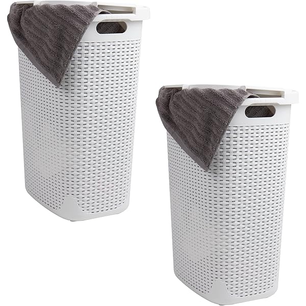 50 Liter Capacity Hamper Mind Reader Slim Laundry Hamper With Lid ...