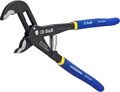 S&R Alicate Tenazas Pico loro con ajuste rápido 240x35mm, en acero ...