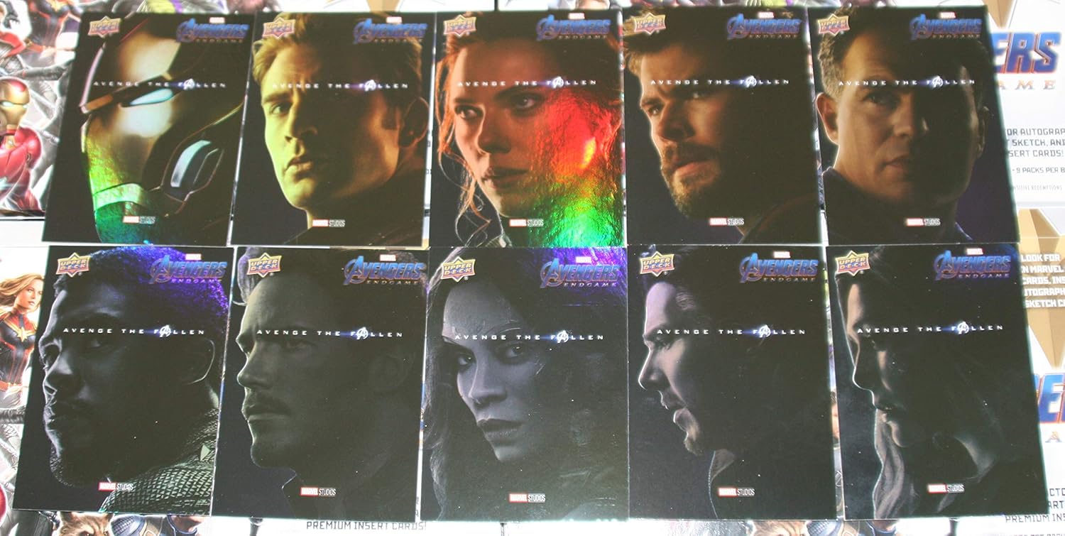 2020 Marvel Avengers Endgame Trading Cards 10-card Avenge the Fallen ...