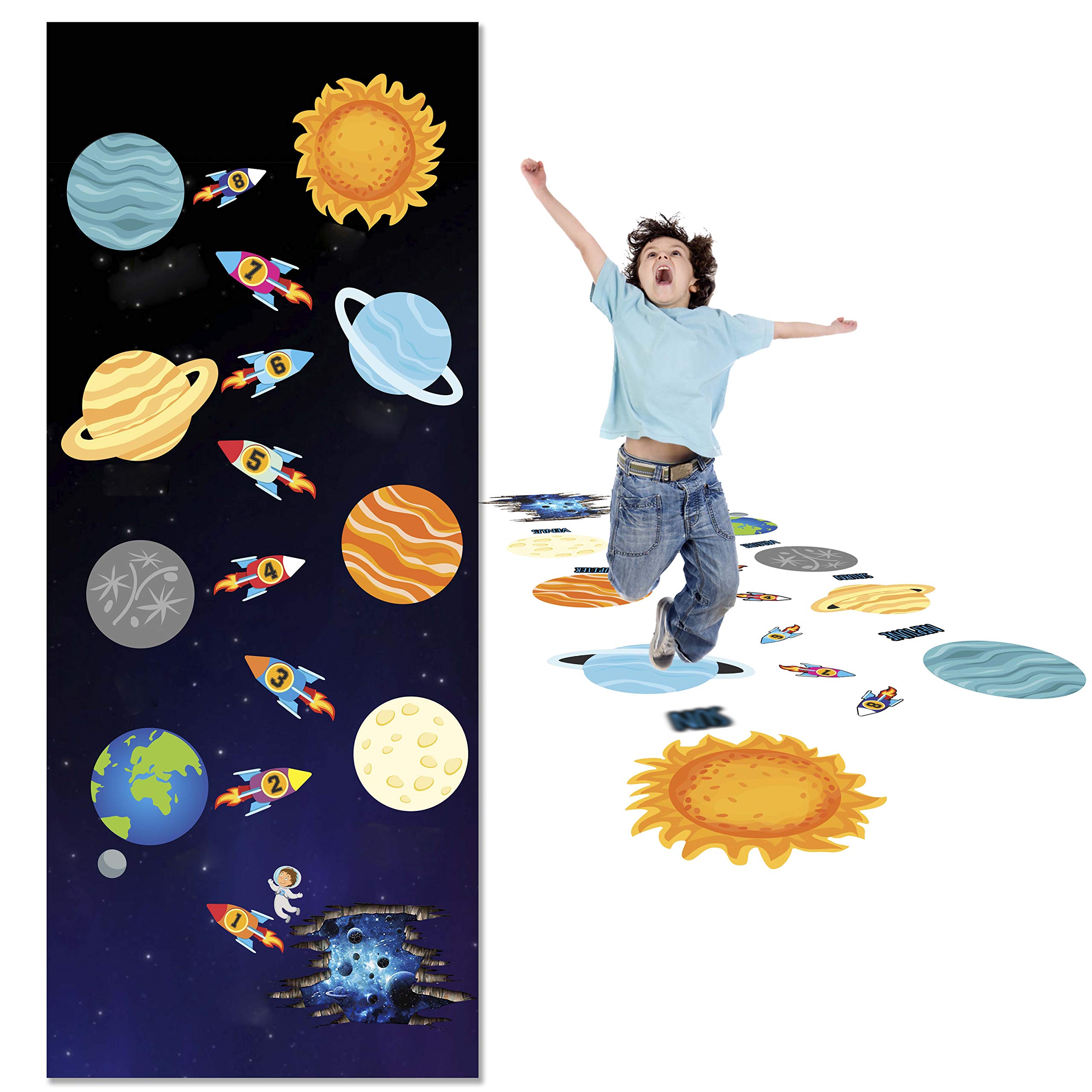 Buy HK Studio Education Floor Decal for Classroom Decor - Solar System ...