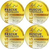 Amazon.com: Bach RESCUE PASTILLES, Orange and Elderflower Flavor ...