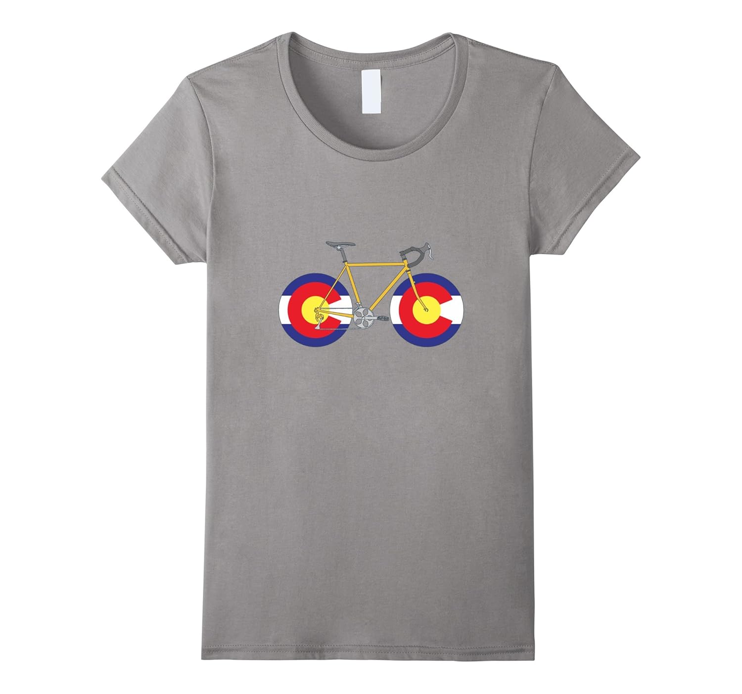 Colorado Flag Bicycle T-Shirt – Bike Tees for Cyclists