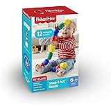 Amazon.com: Fisher-Price Snap Lock Bead Shapes, 12 Colorful Beads ...