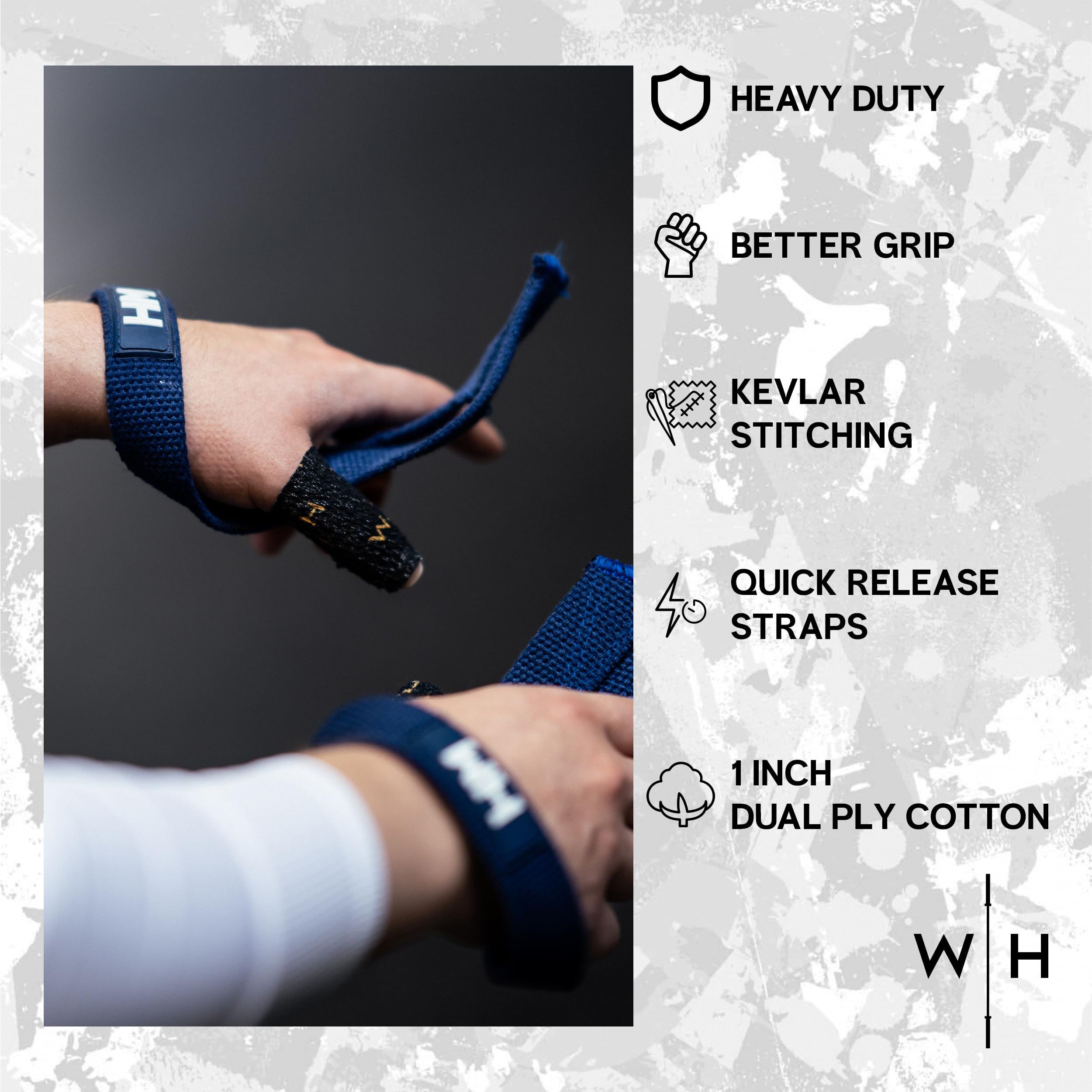 Mua Weightlifting House lifting Wrist Straps - Hand Wraps for Olympic ...