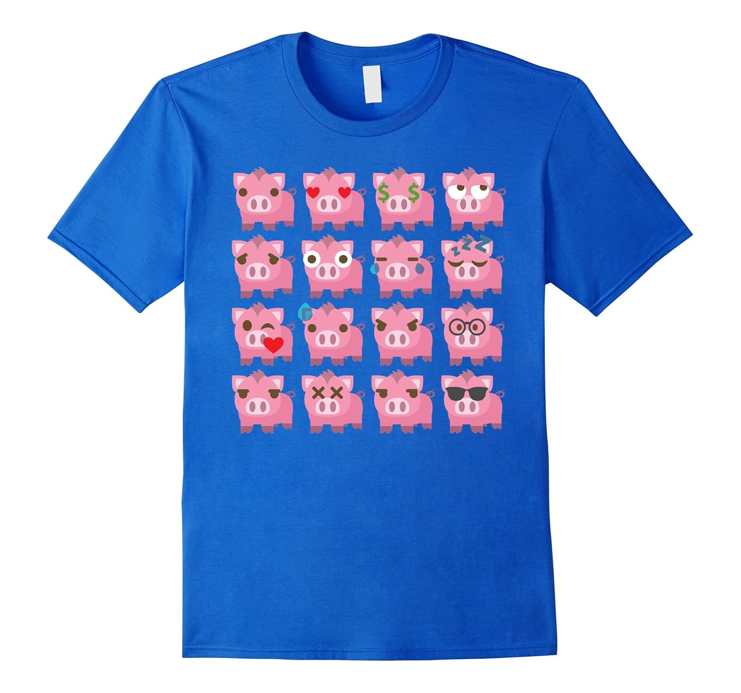 Pig Emoji Different Face Emotion Shirt T-Shirt Piglet Tee-RT – Rateeshirt