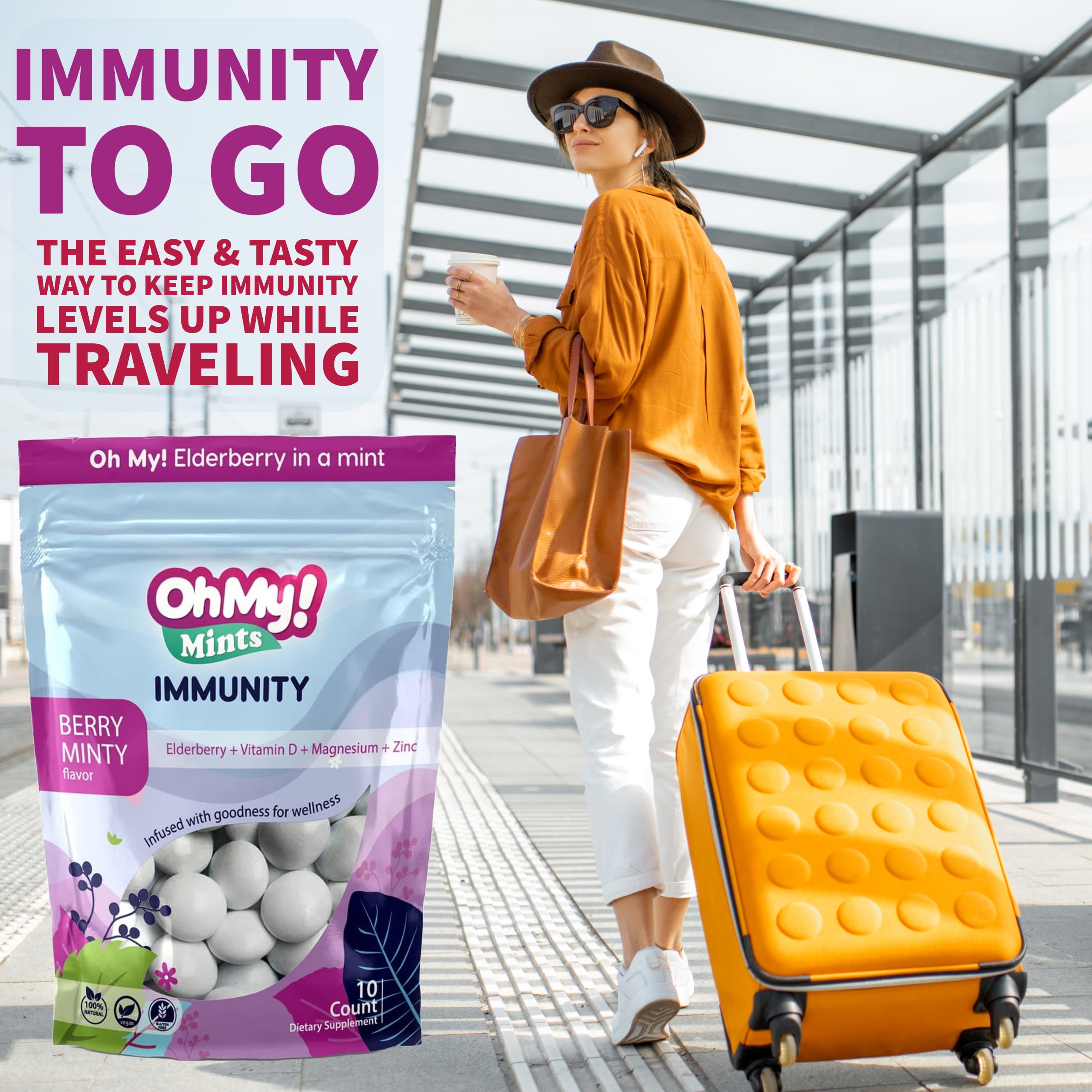 Mua Oh My! Mints Immunity Blend Mints for Immune Support - 4 Packs ...