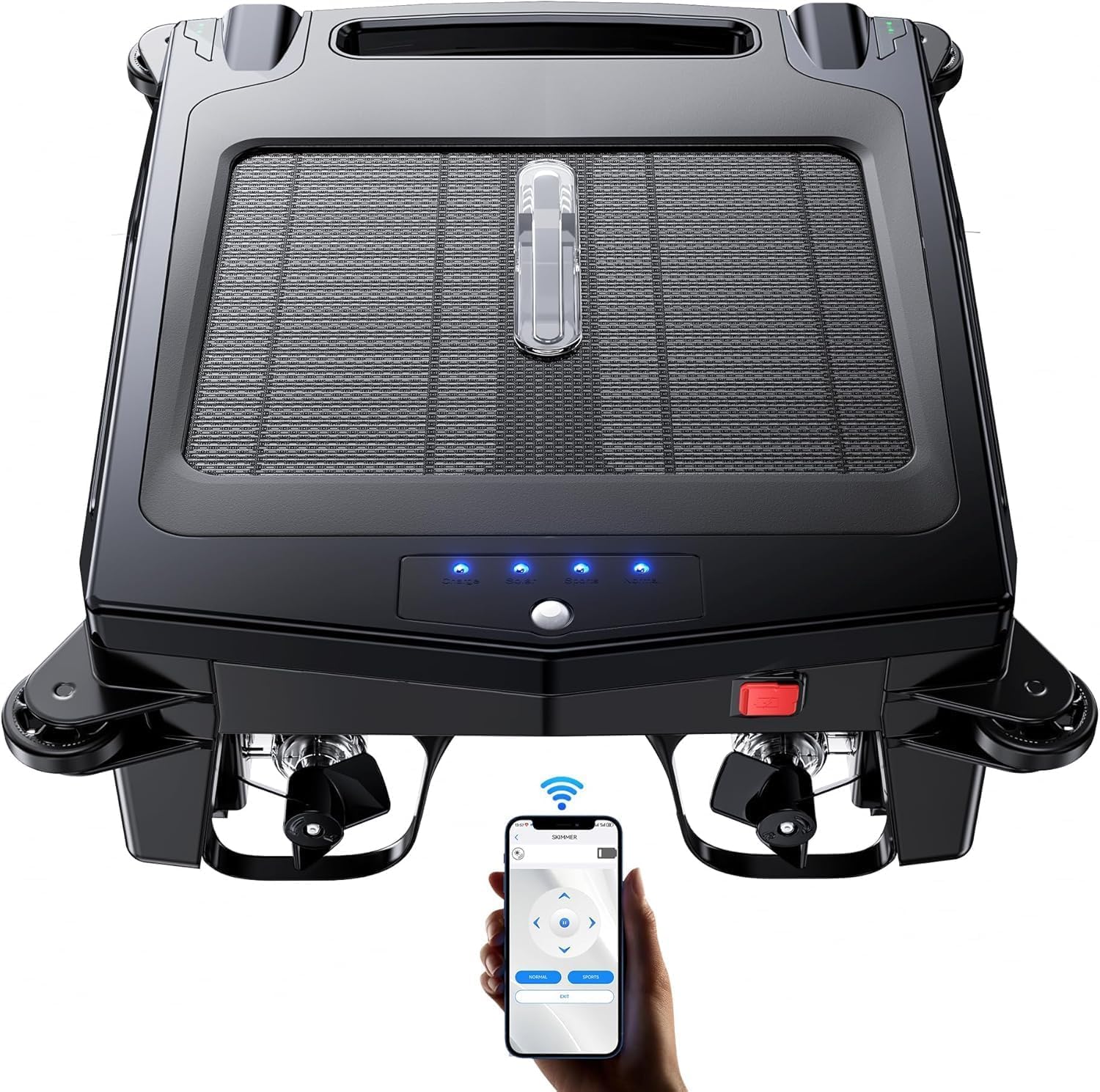 Solar Pool Skimmer Robot Cleaner USECARA Automatic Solar Pool Skimmer ...