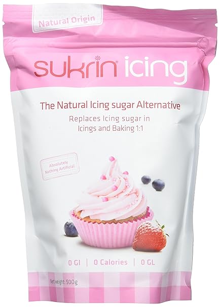 Sukrin All Natural Zero Kcal Zero GI Stevia Sweetener Icing Sugar 500 g ...