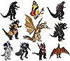 TwCare Set of 10 Godzilla Toys, Movable Joint Action Figures, King of The Monsters vs Kong Mini ...