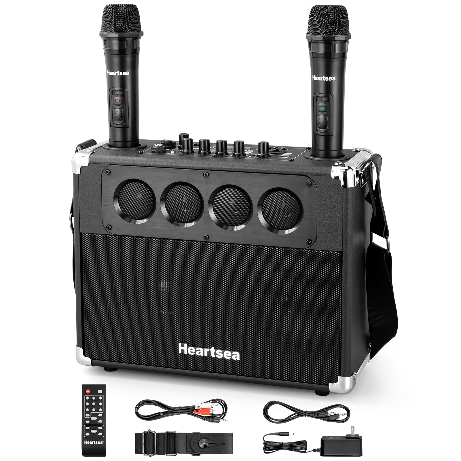 Heartsea Portable PA System & Bluetooth Karaoke Machine for Adults with ...