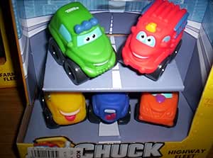 Amazon.com: Tonka Chuck & Friends Highway Fleet Highway Fleet: Toys & Games