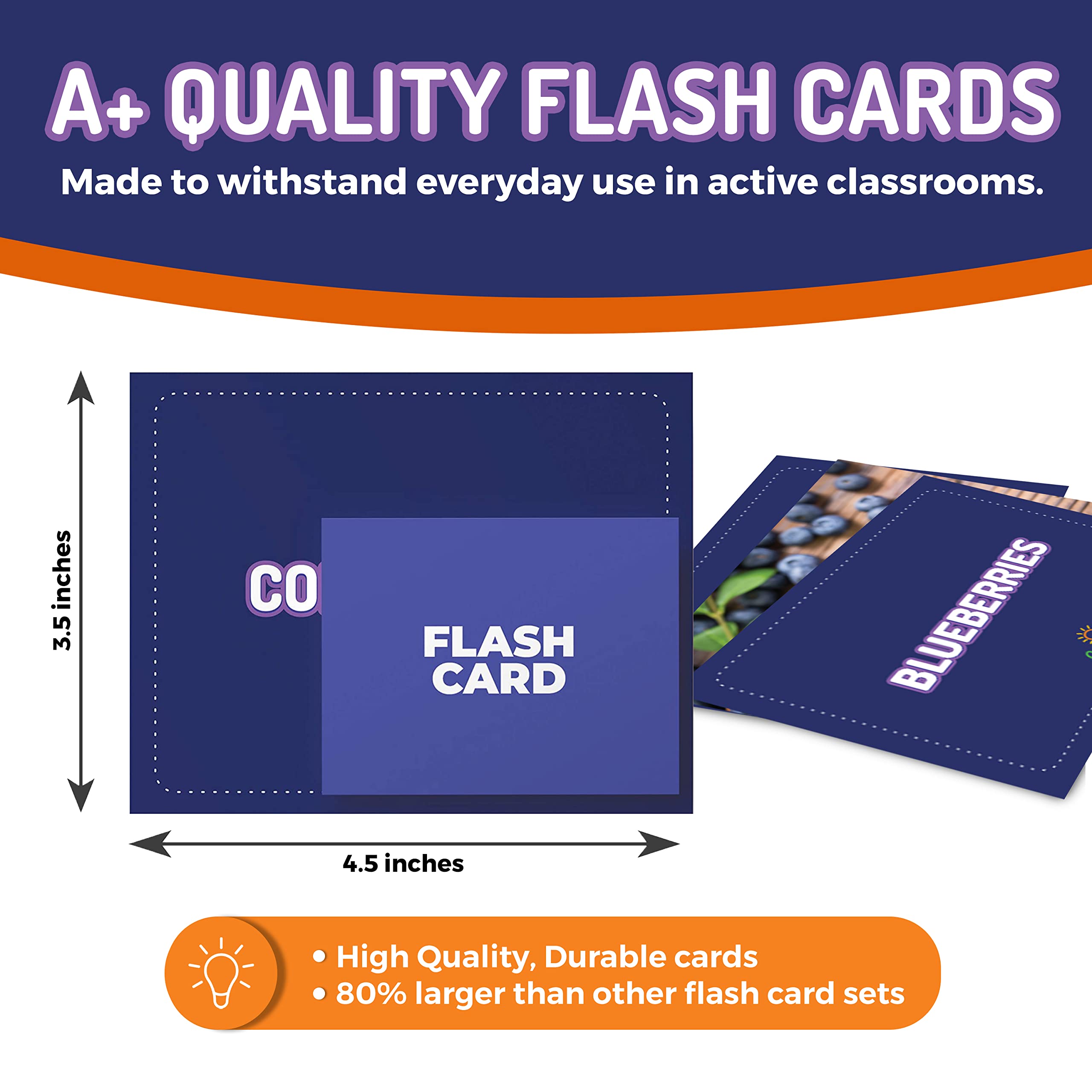 Mua 50 Food Double Sided Flash Cards - Nutritious Fruits, Heathly ...