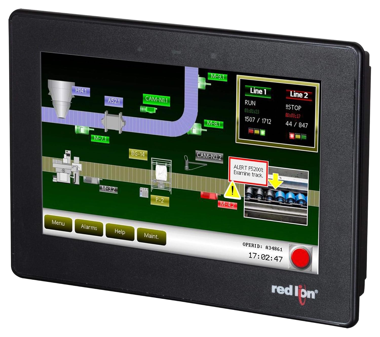 Red Lion Controls CR10000700000210 - Panel HMI, 17,78 cm, 800 x 480 ...