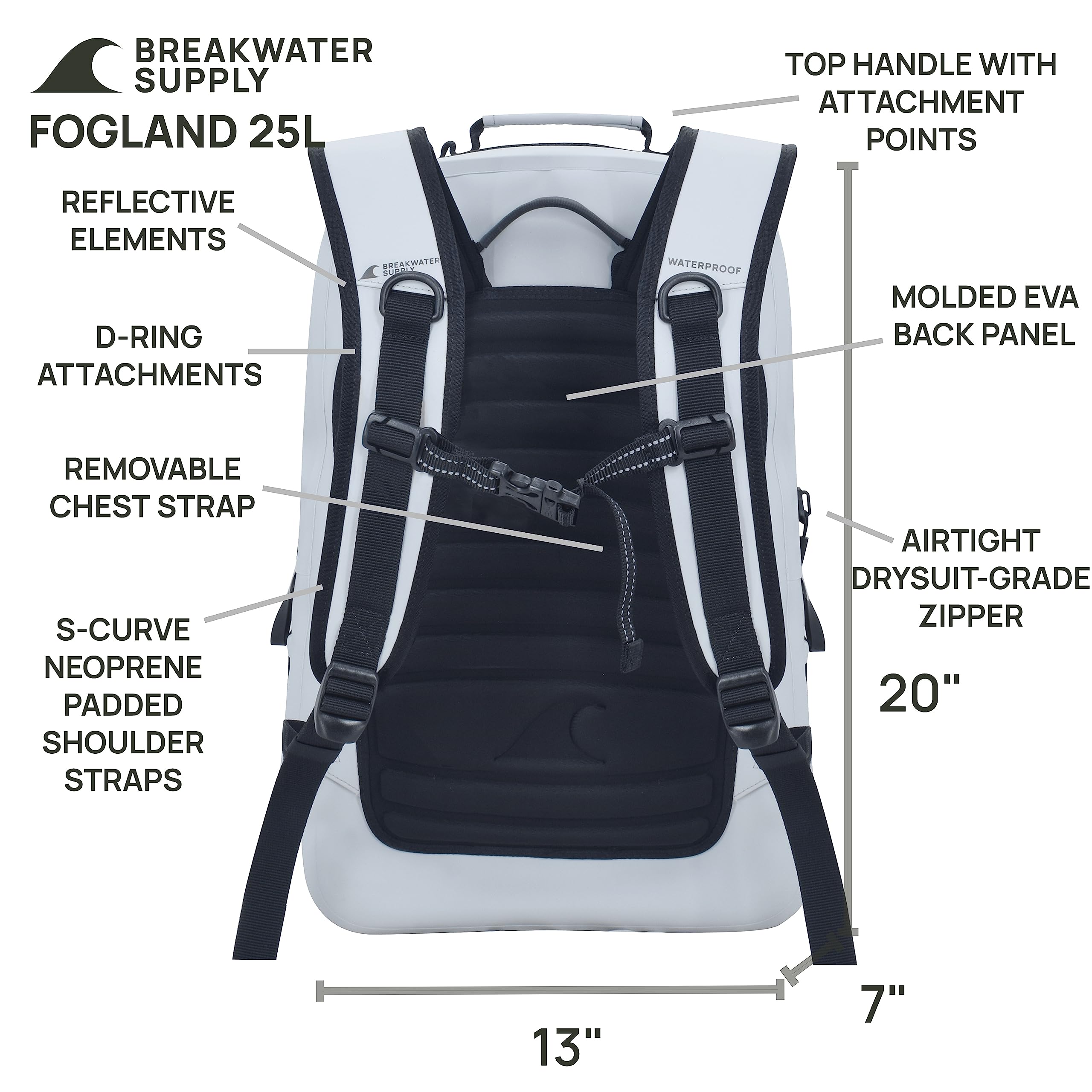 Mua Breakwater Supply™ 100% Waterproof Submersible Backpack, Laptop Bag ...