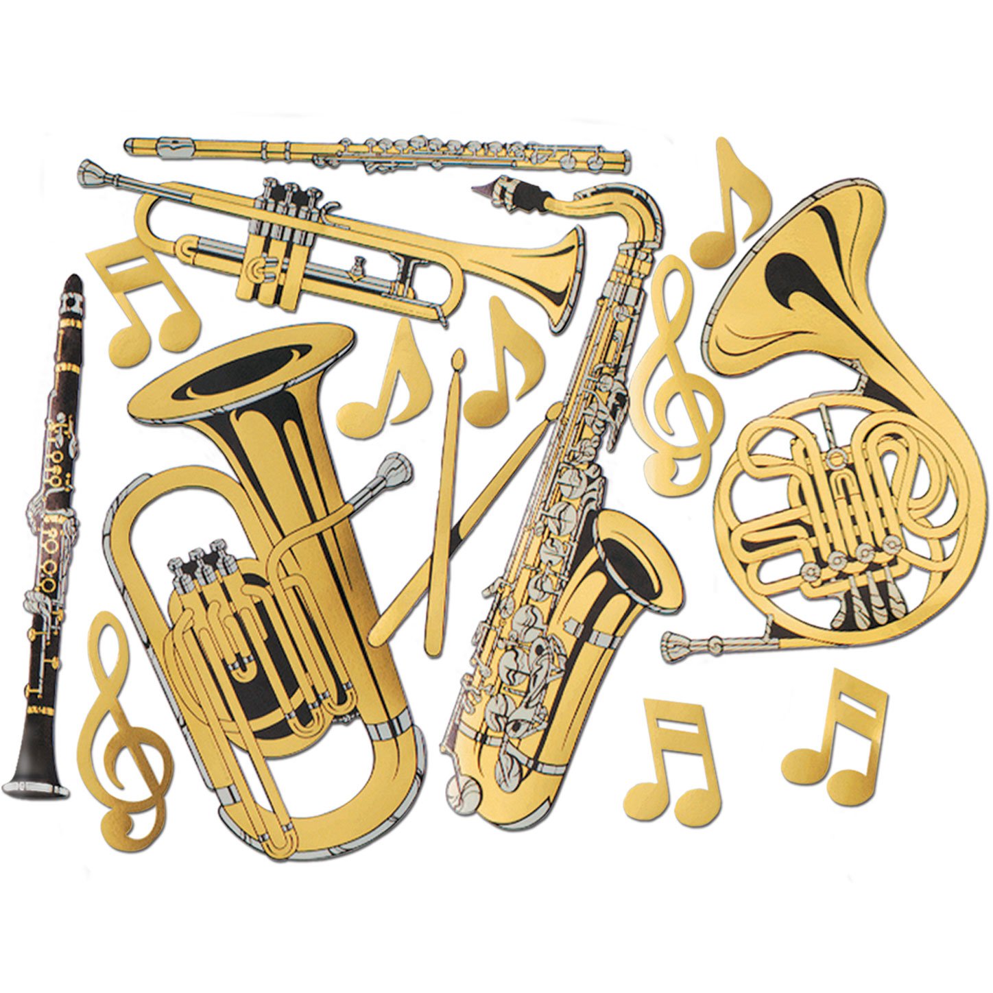 Amazon.com: Gold Plastic Musical Instrument Decorations: Kitchen & Dining