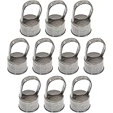 Plum Fittings Chain Link Fence Loop Caps | Eye Top Rail Cap | 2" (1 7/8" OD) x 1 3/8" Pack of 10 ...