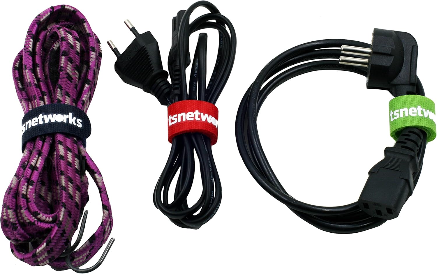 tsnetworks pack of 20Reusable Velcro cable ties, string binders, Velcro ...