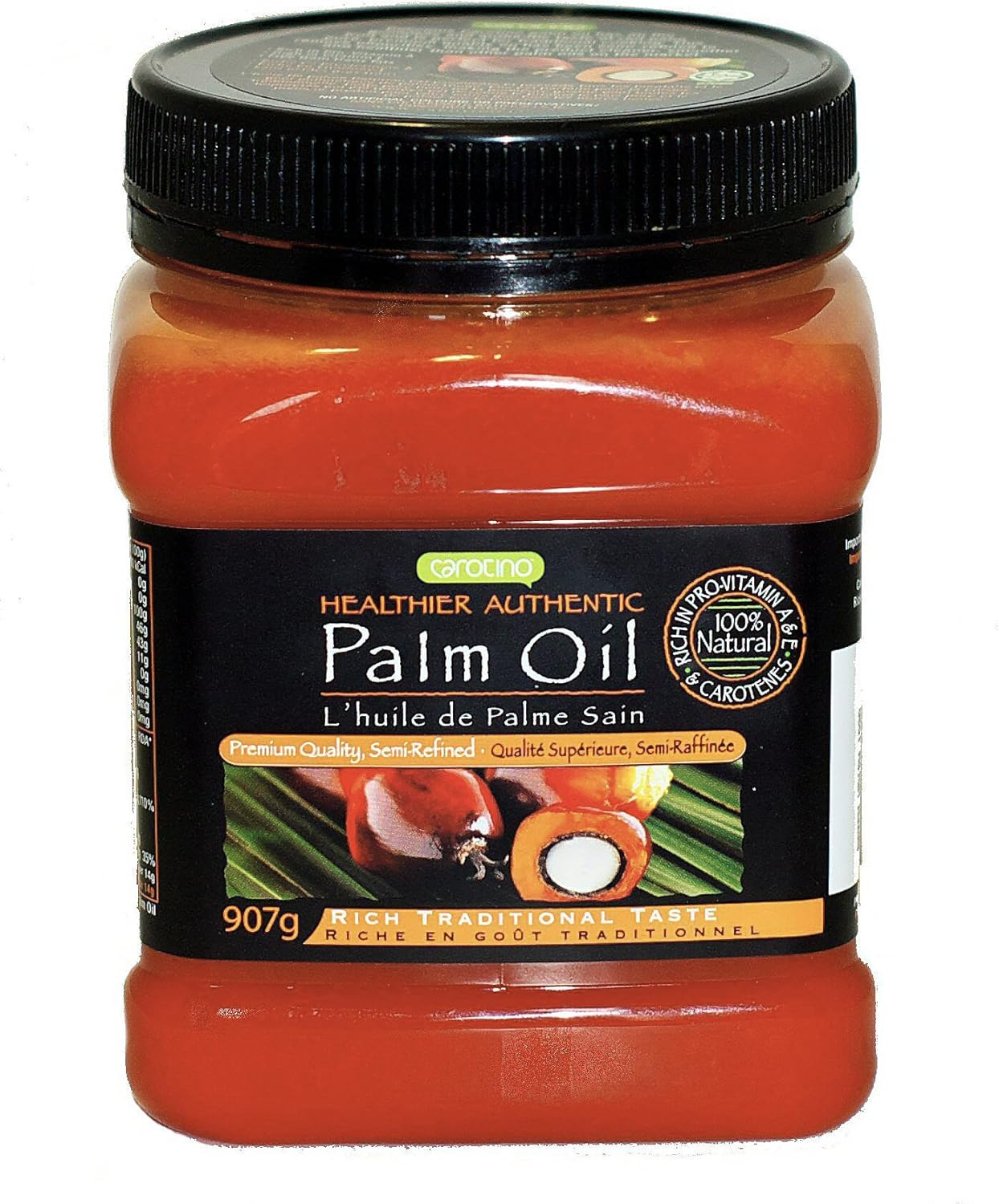 CAROTINO HEALTHIER AUTHENTIC PALM OIL 907g: Amazon.co.uk: Grocery