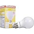 SYLVANIA A19 LED Light Bulb, 8.5W, 60W Equivalent, 10 Year, Non-Dimmale, 800 Lumens, 3000K ...