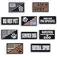 Amazon.com : 10 Pieces Service Dog Patches, Dog Vest Removable Patches ...