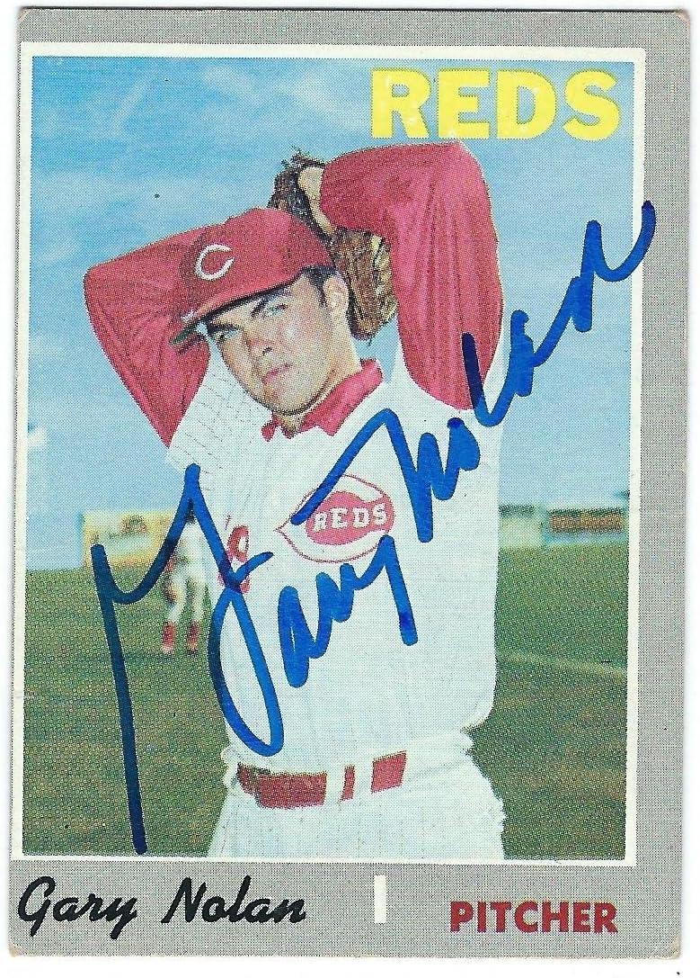Autographed GARY NOLAN 1970 Topps Card - Baseball Slabbed Autographed ...