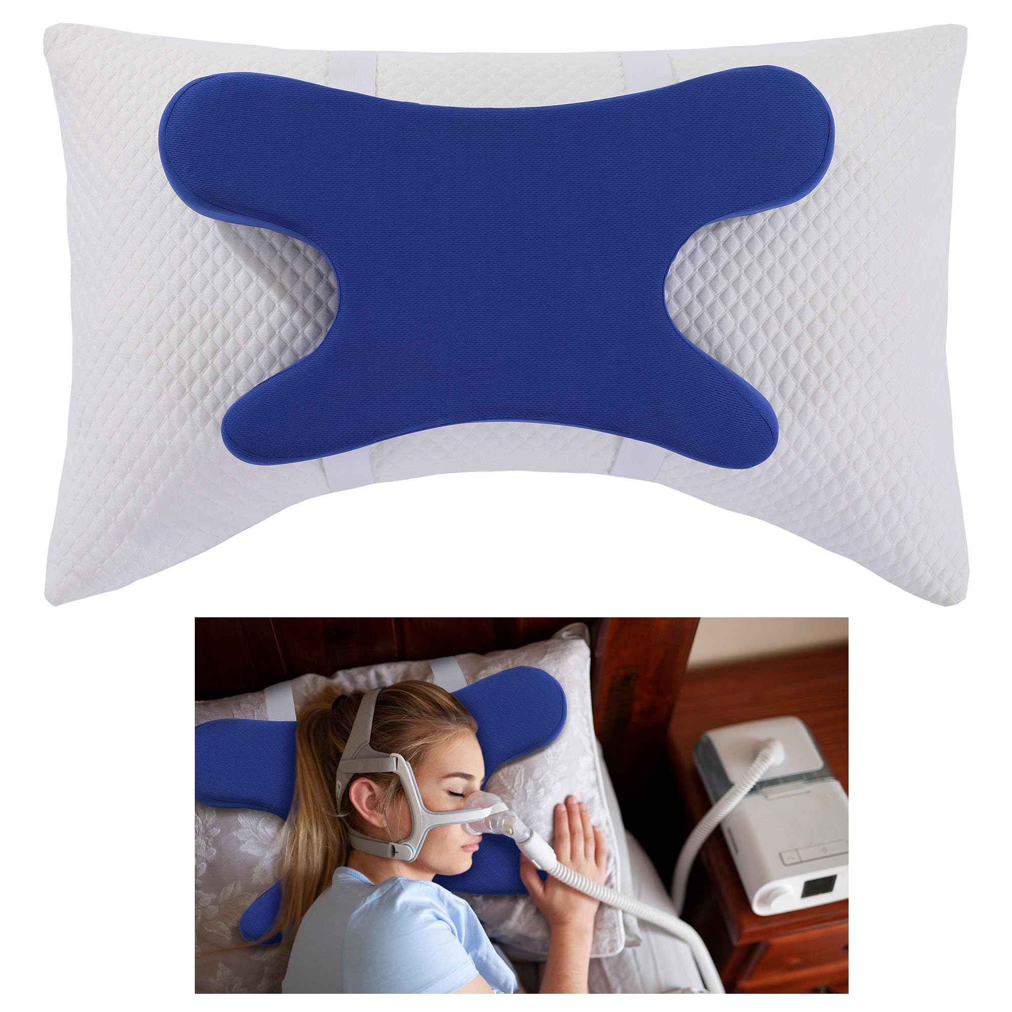 MABOZOO CPAP Pillow for Side Sleeping, Foam Nasal Pillow Cervical ...